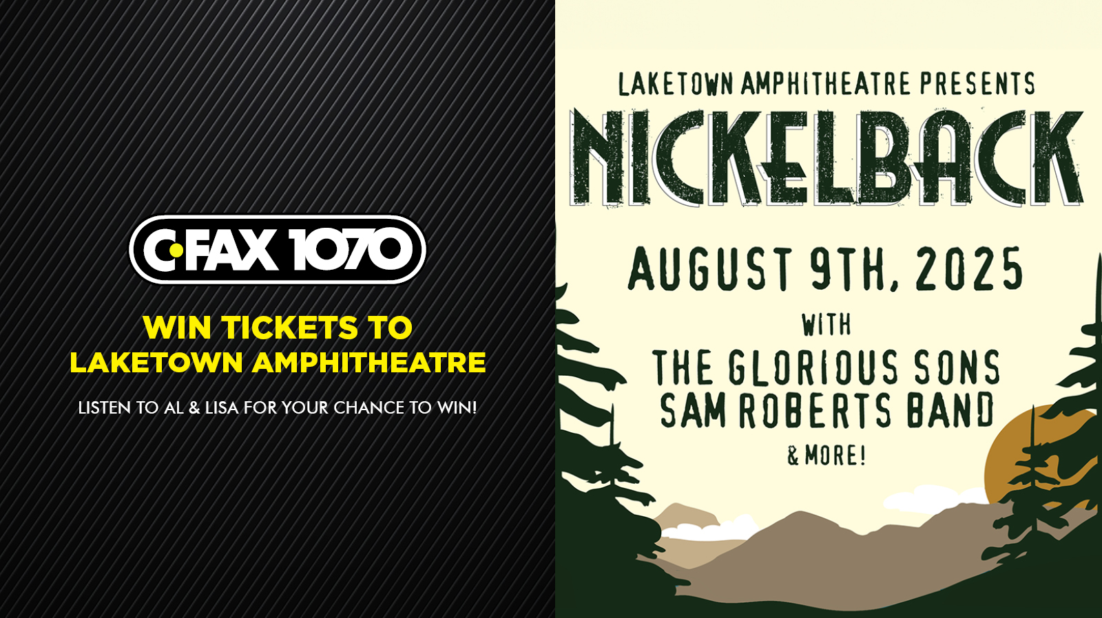 Win Tickets to Laketown Amphitheatre